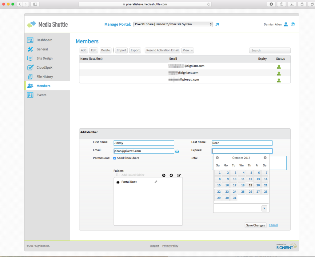 Fast and Secure Media File Transfer with Media Shuttle